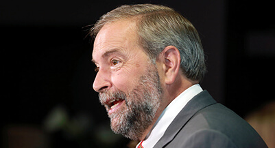 Mulcair pledges to boost GIS